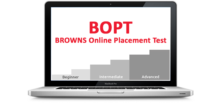 Introducing the BROWNS Online Placement Test (BOPT)